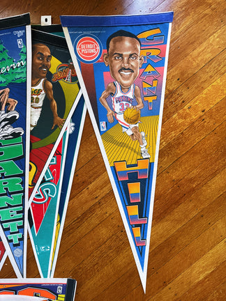 Vintage 1990's NBA Basketball Pennants (Please Select) – BLK MKT Vintage