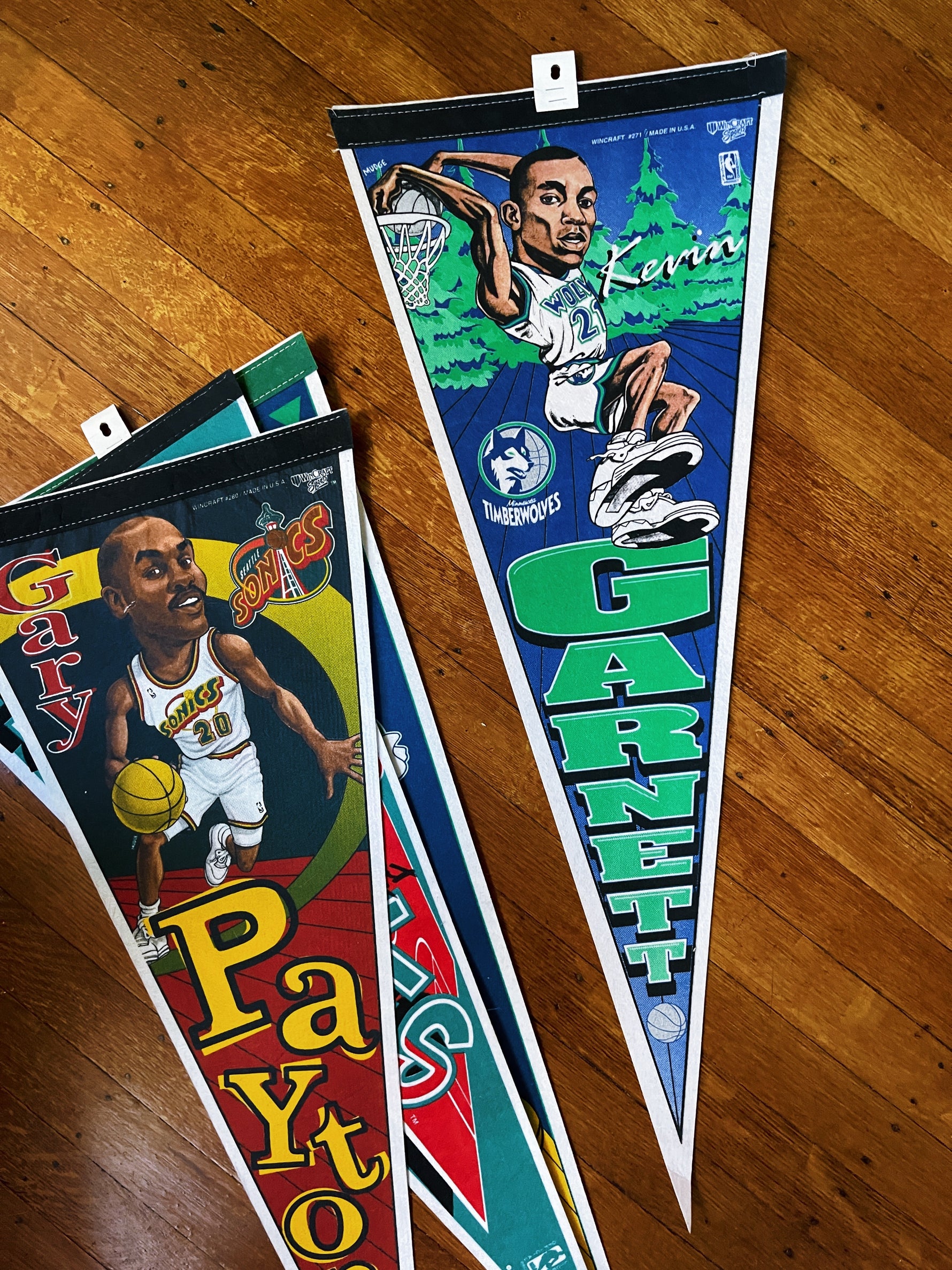 Vintage 1990's NBA Basketball Pennants (Please Select) – BLK MKT Vintage
