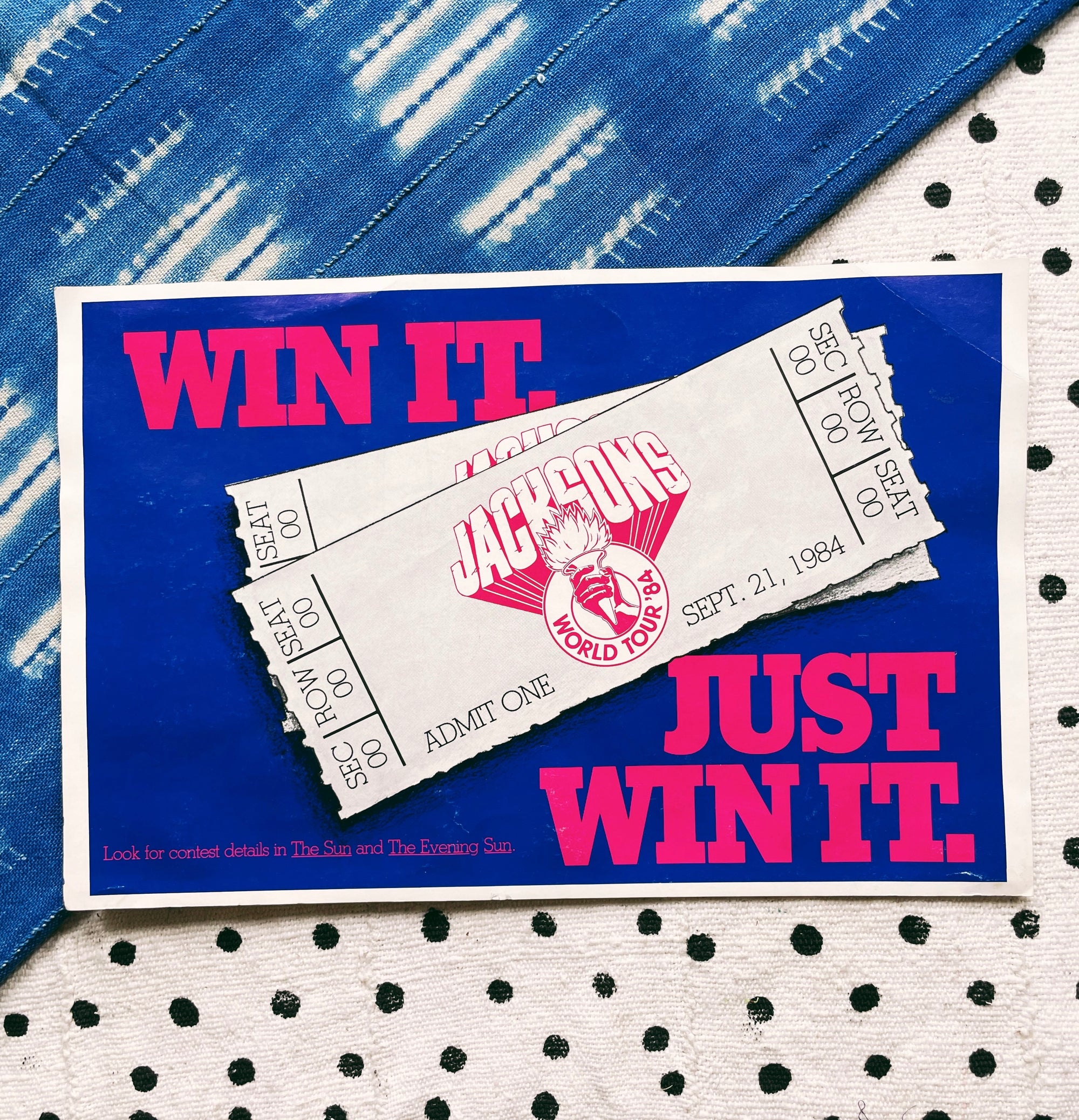 Vintage 1980's The Jacksons & Michael Jackson Contest Posters (Please ...