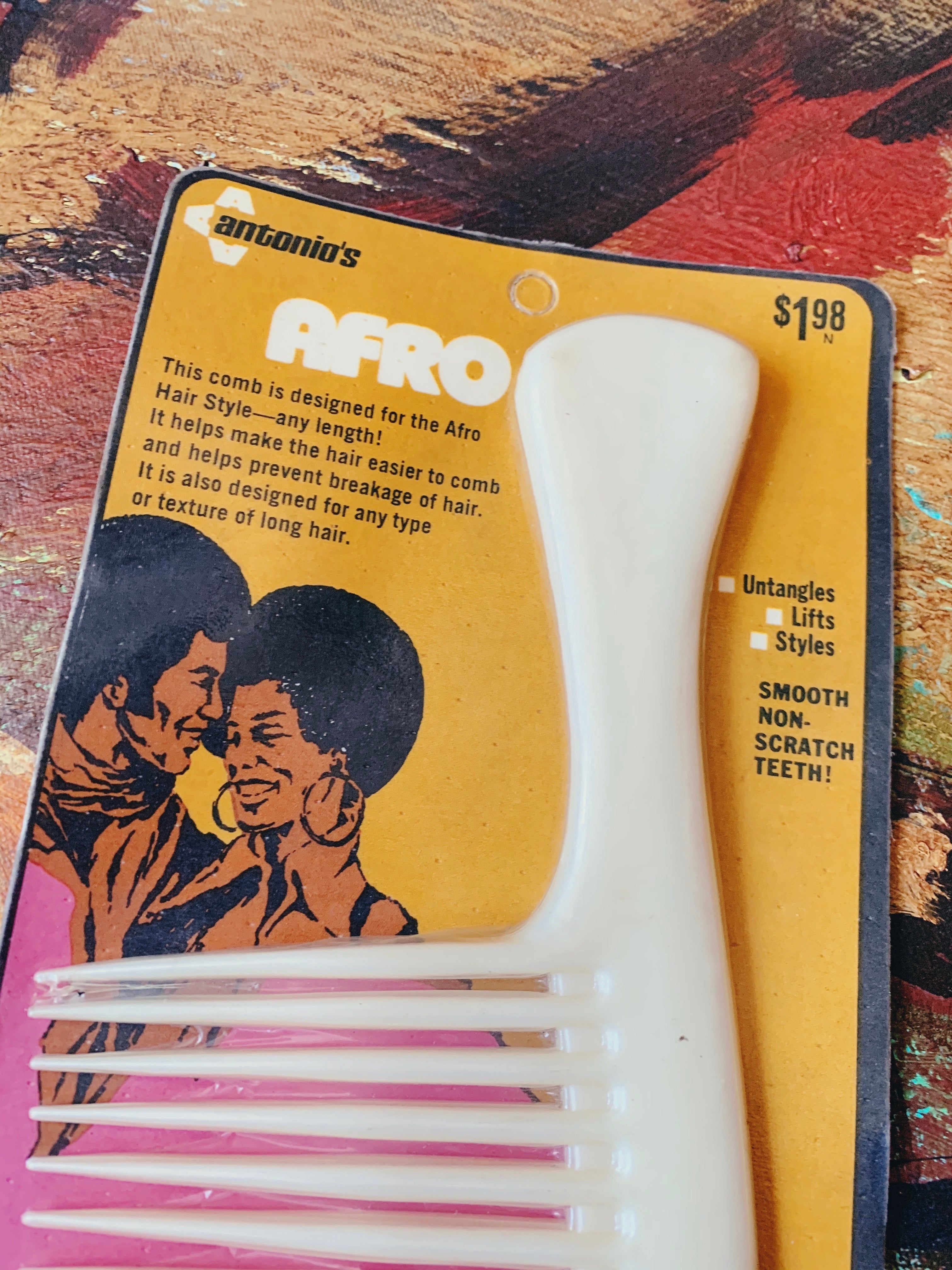 Vintage Afro Comb in Original Packaging (1970's) – BLK MKT Vintage