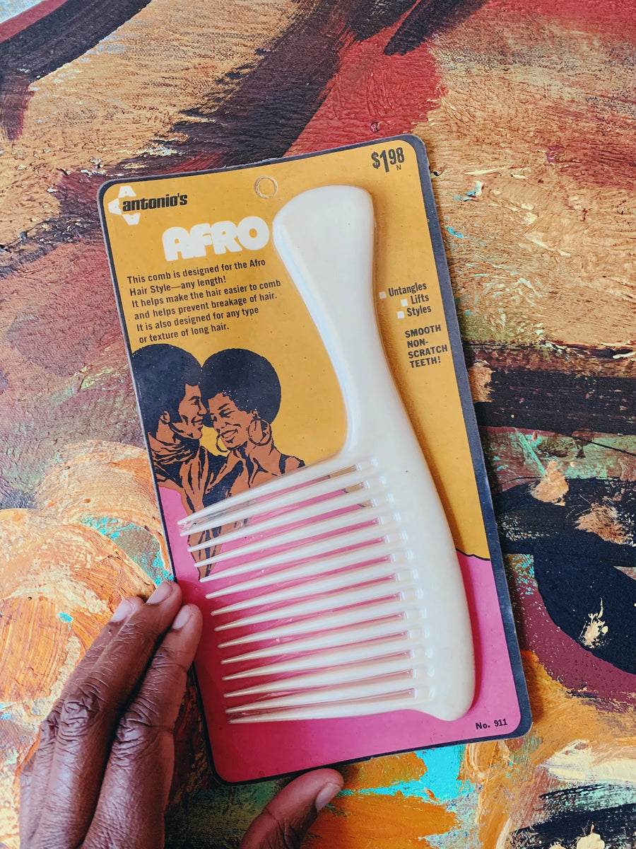 Vintage Afro Comb in Original Packaging (1970's) – BLK MKT Vintage